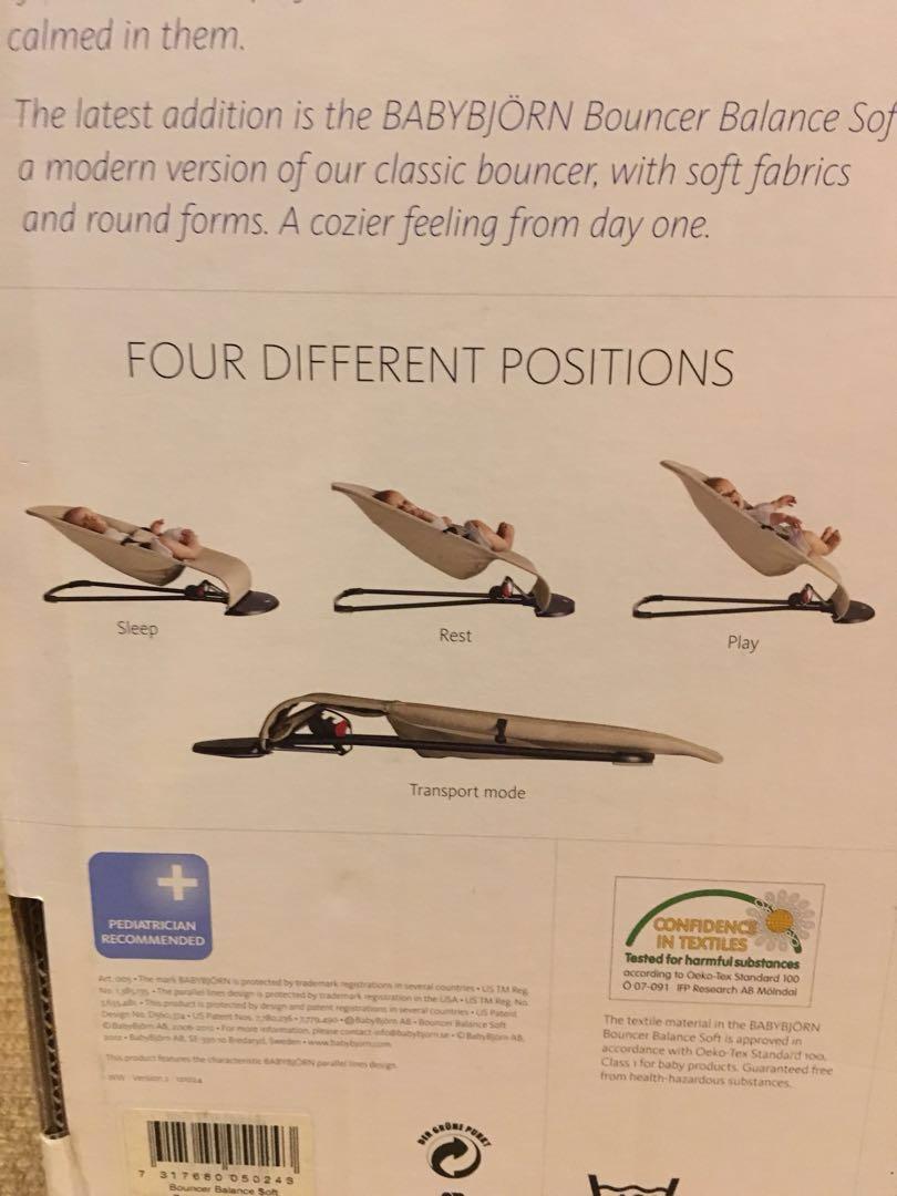 Baby Bjorn bouncer balance soft / rocker, Babies & Kids, Infant ...