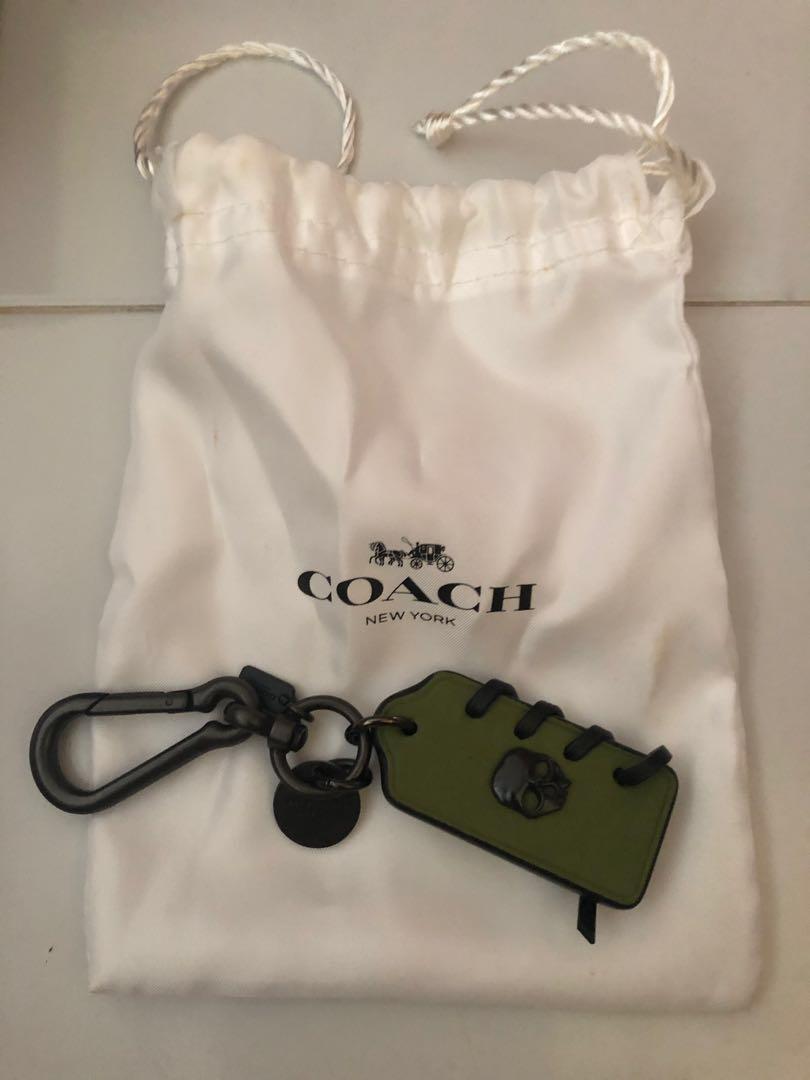 Coach Leather Keychain (Skull Design Series), Luxury, Accessories on ...