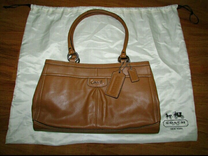 Coach Park Leather Carryall F19728, Luxury, Bags & Wallets on Carousell