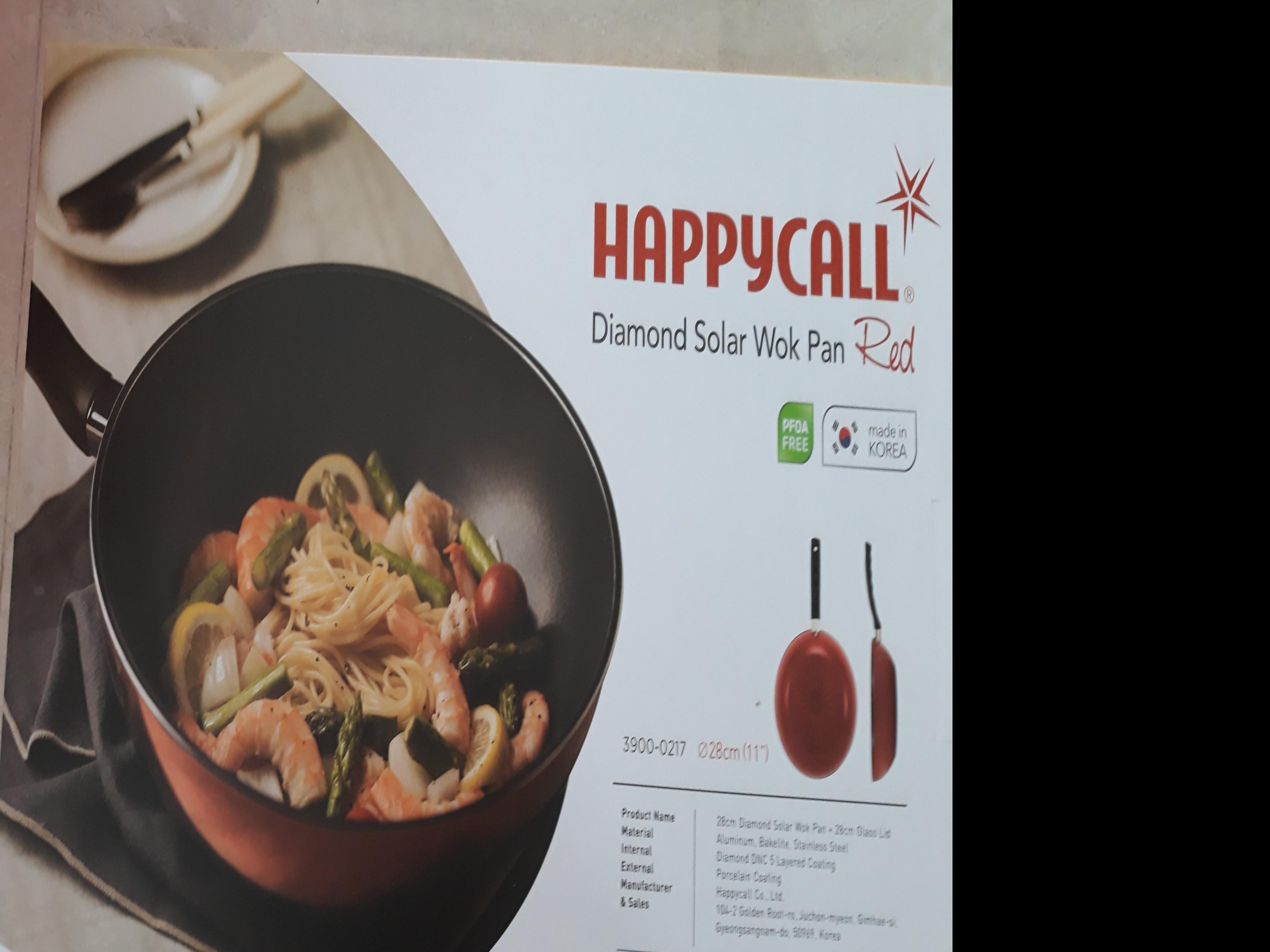 Happycall Diamond Solar Wok Pan, Furniture & Home Living, Kitchenware ...