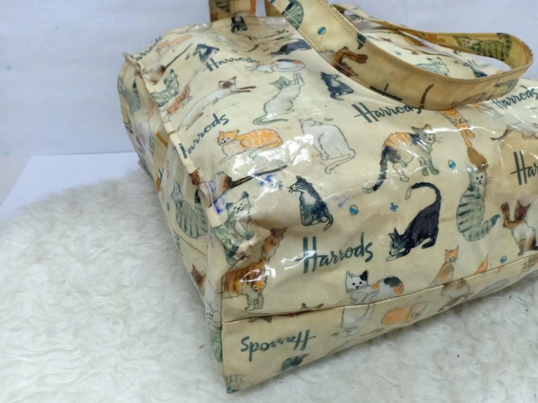 Auth.Harrods Tote Bag cat motif, Women's Fashion, Bags & Wallets, Tote ...