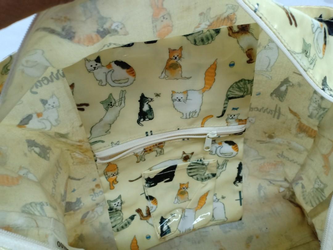 Auth.Harrods Tote Bag cat motif, Women's Fashion, Bags & Wallets, Tote ...