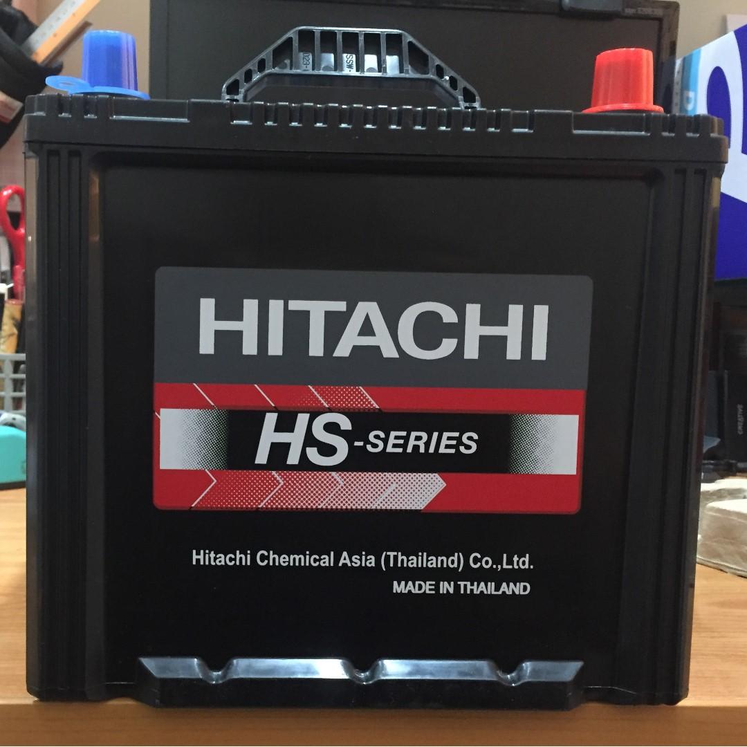 Hitachi Car Battery - HS55D23L, 12V 60AH, Car Accessories, Accessories on Carousell