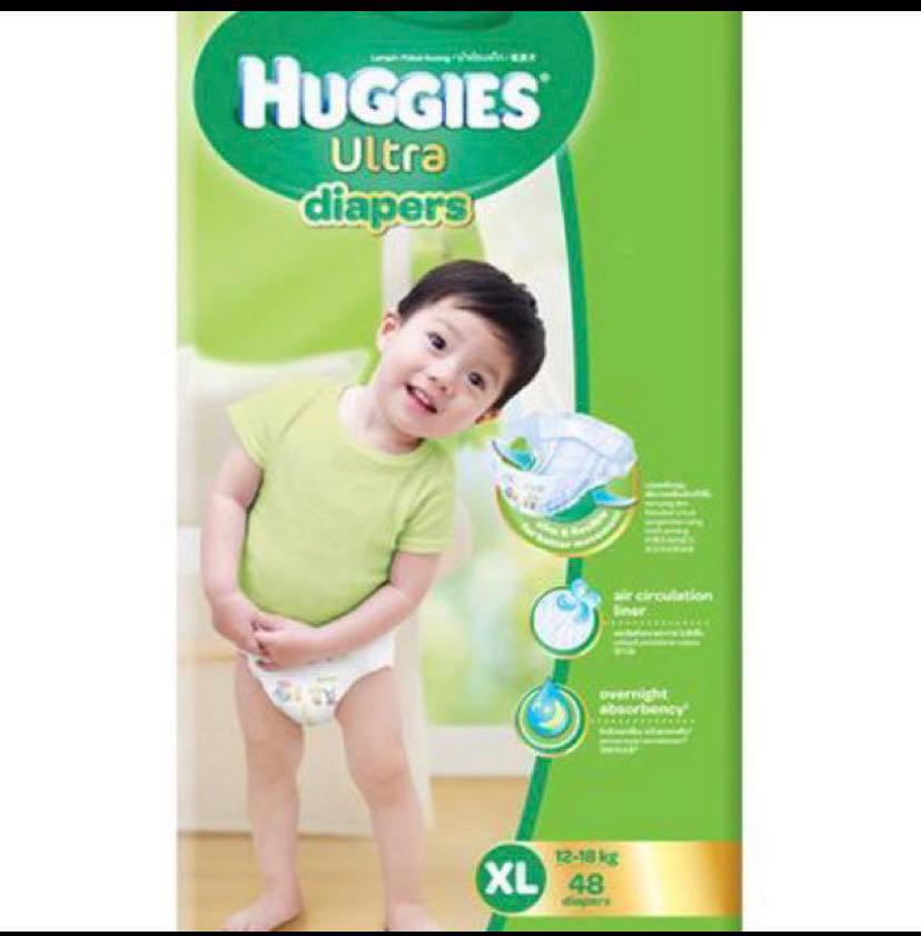 Huggies Ultra Diapers XL, Babies & Kids, Bathing & Changing, Diapers ...