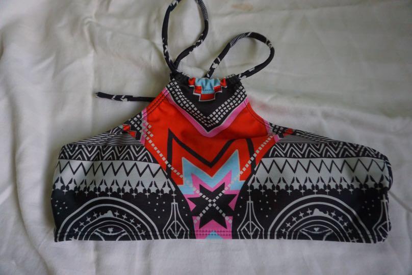 Ladies Swimwear Black White Red Aztec Print Bikini Lined, Women's ...