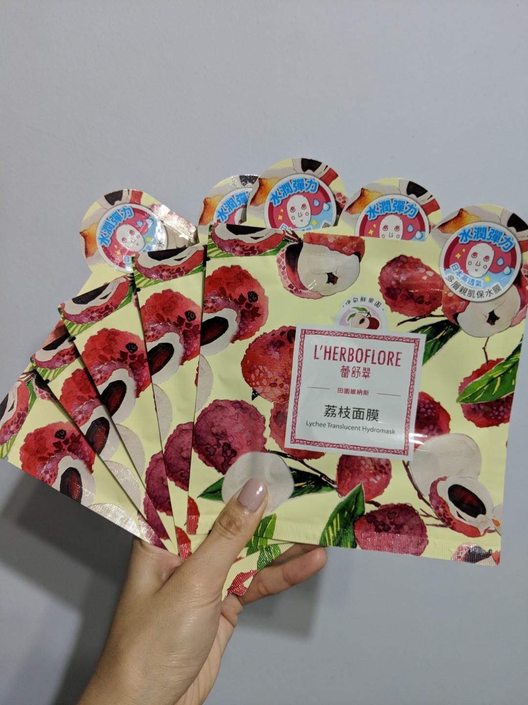 L'Herboflore Lychee Translucent Hydromask, Beauty & Personal Care, Face ...