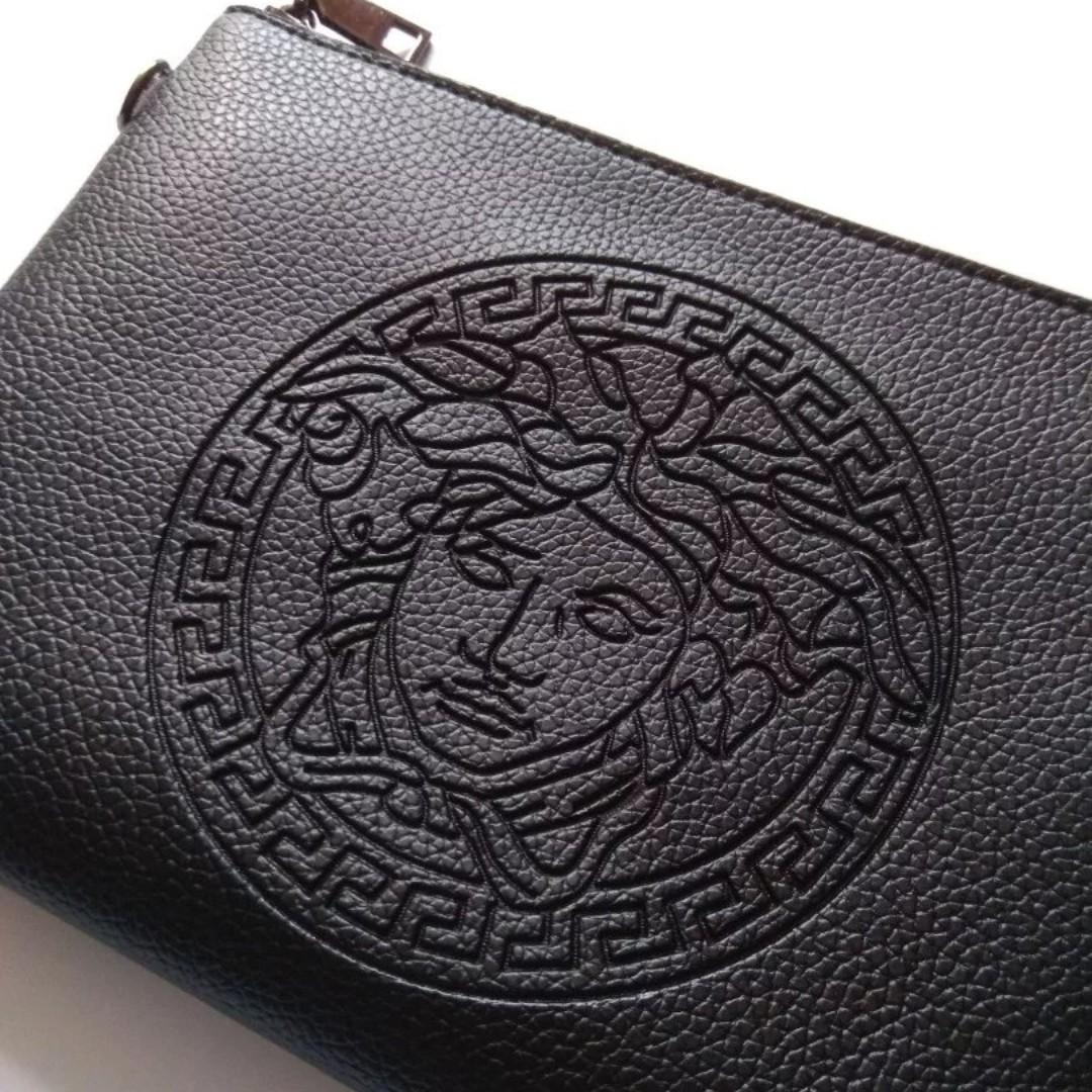 Medusa Versace Style Swag Clutch Hand Carry Bag Pouch, Men's Fashion ...