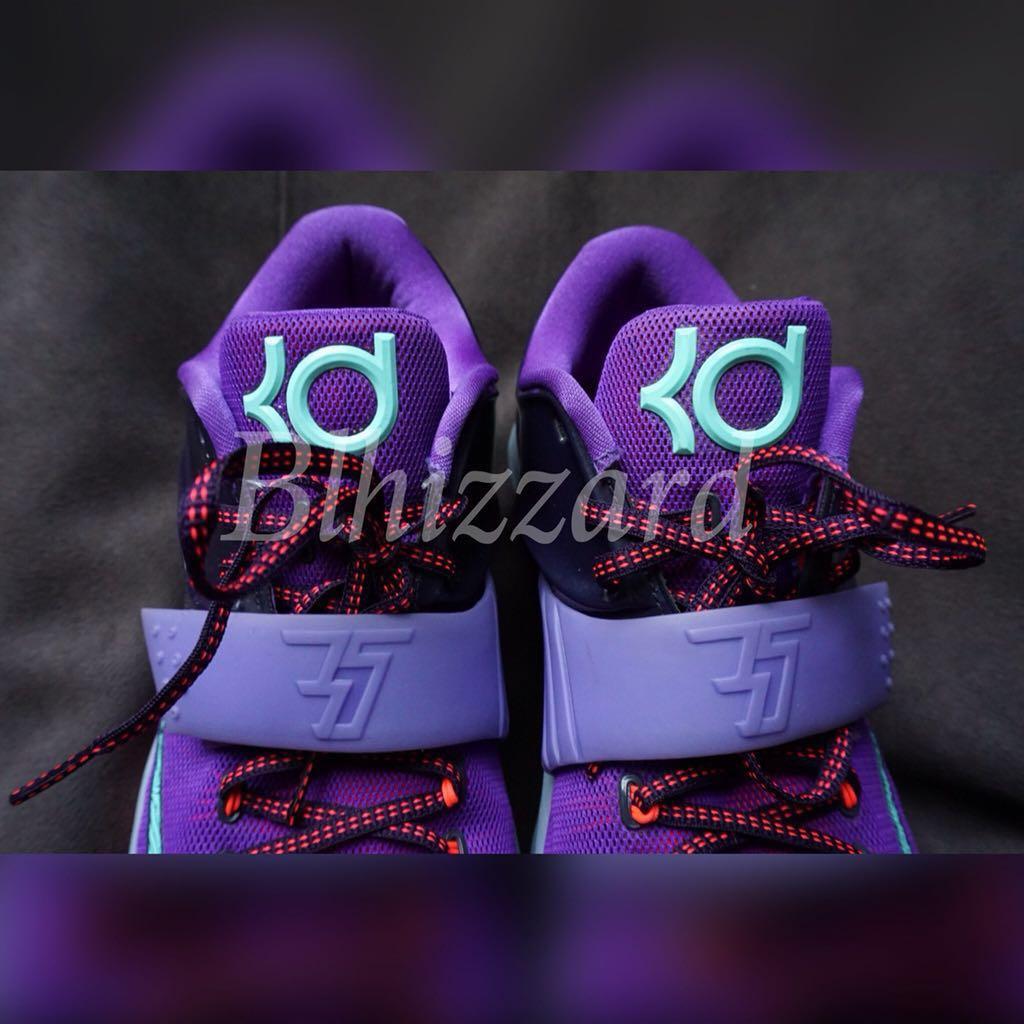 Nike KD VII LIGHTNING 534 violet, Men's Fashion, Footwear, Slippers ...