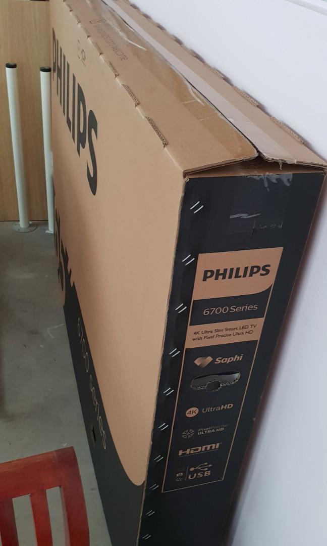 Empty box philips 65 inch tv box (empty), TV & Home Appliances, TV ...