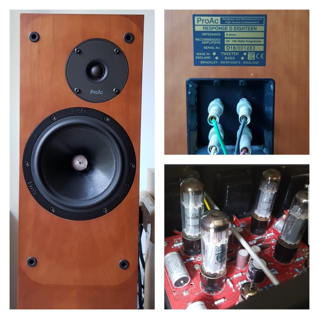 ProAc speakers (Pair) with amplifier, Audio, Soundbars, Speakers ...