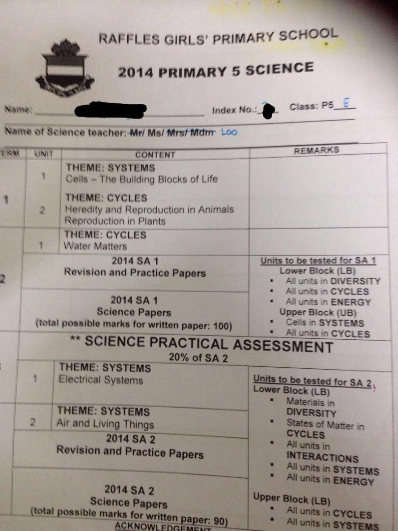 RGPS P5 Science File, Hobbies & Toys, Books & Magazines, Assessment ...