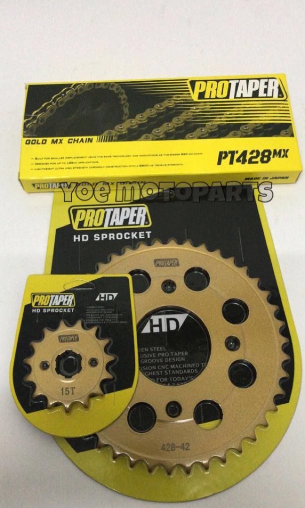 RS150 protaper chain set, Auto Accessories on Carousell