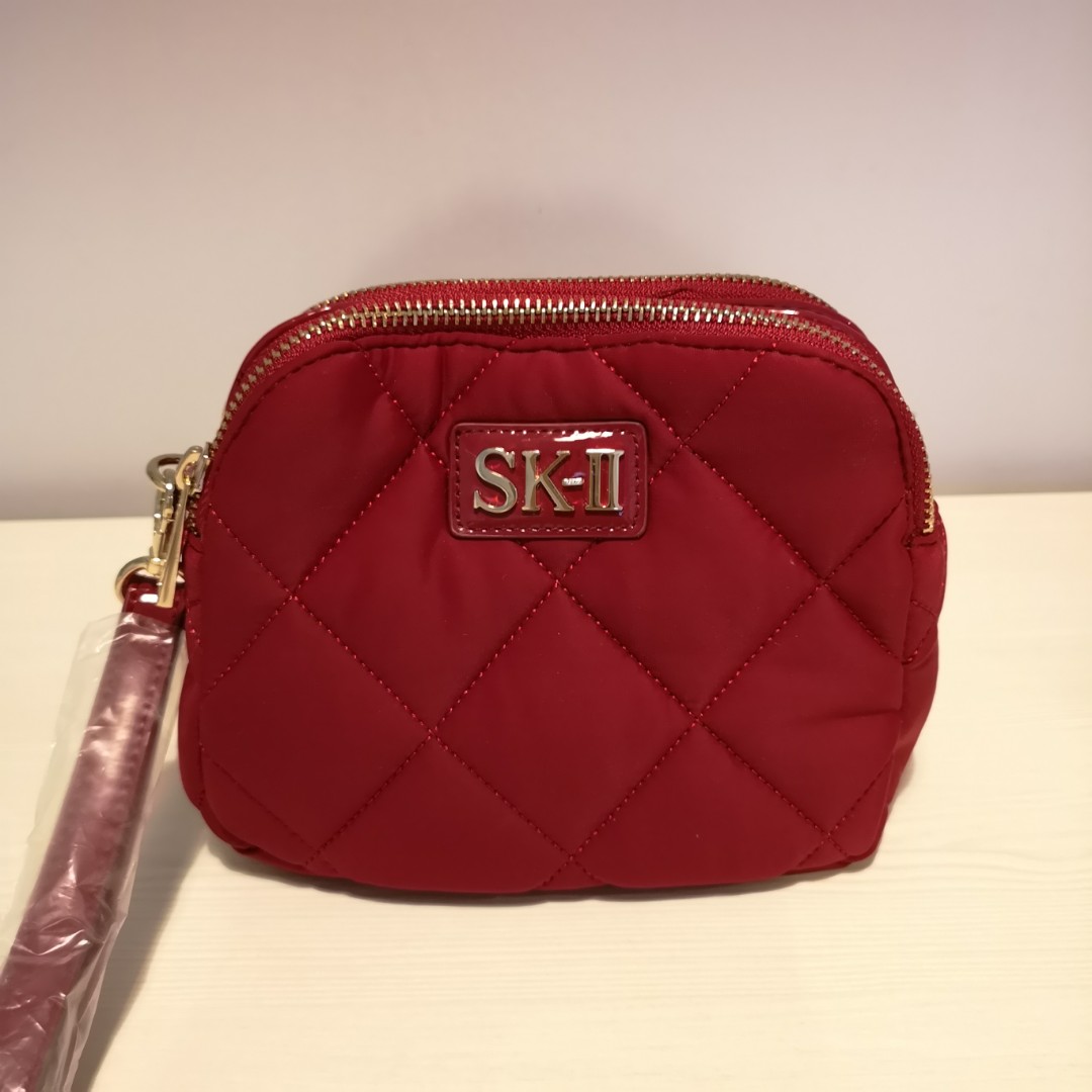 SK-II Travel Pouch (Dark Red), Women's Fashion, Bags & Wallets, Cross ...