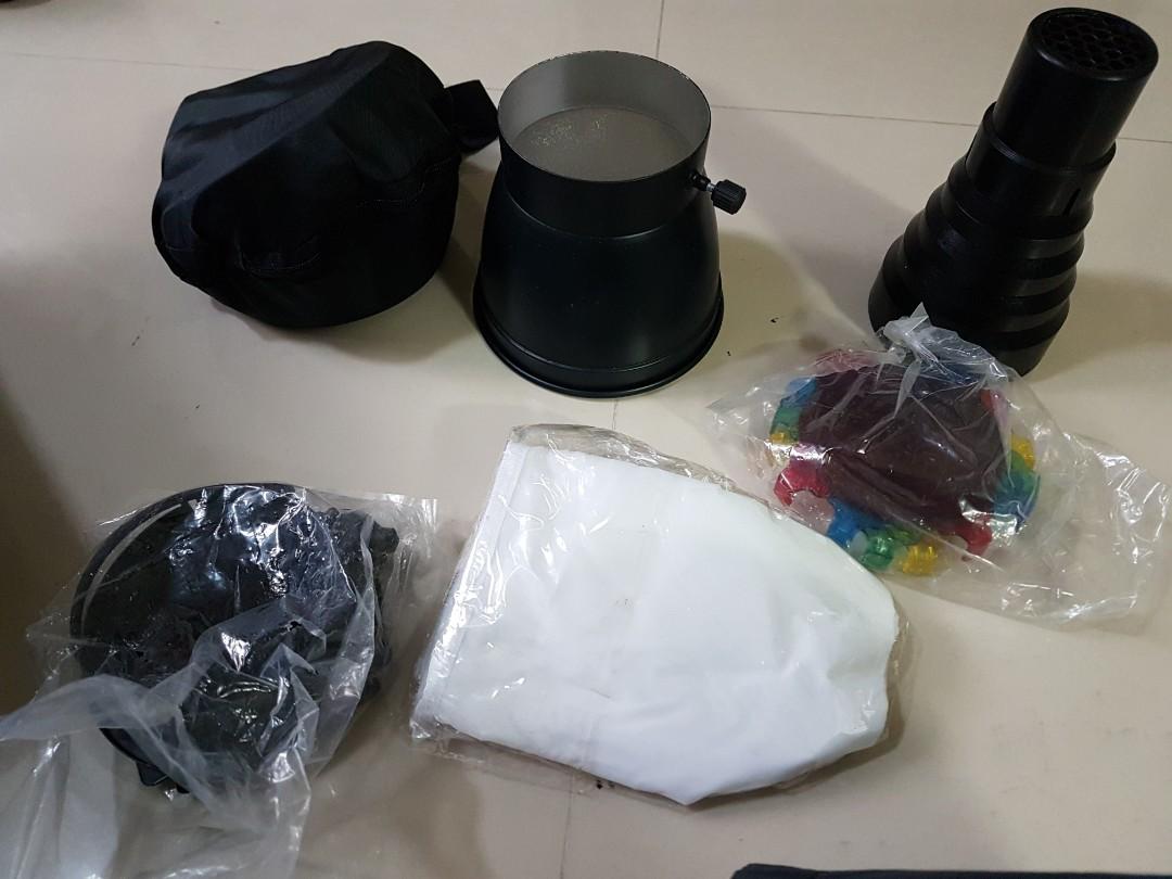 Softbox Snoot Reflector Barndoor set, Photography, Photography ...