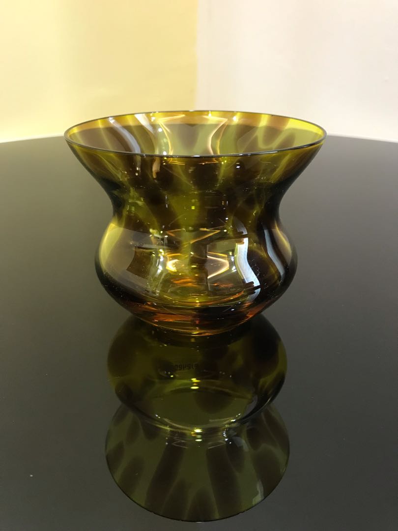 Sugahara Japan Art Glass Leopard Design, Furniture & Home Living, Home ...