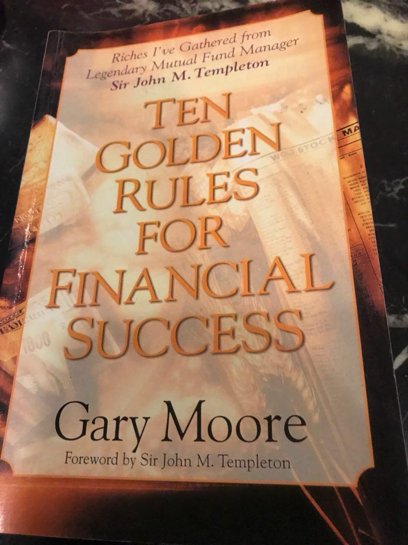 Ten Golden Rules for Financial Success by Gary Moore, Hobbies & Toys ...