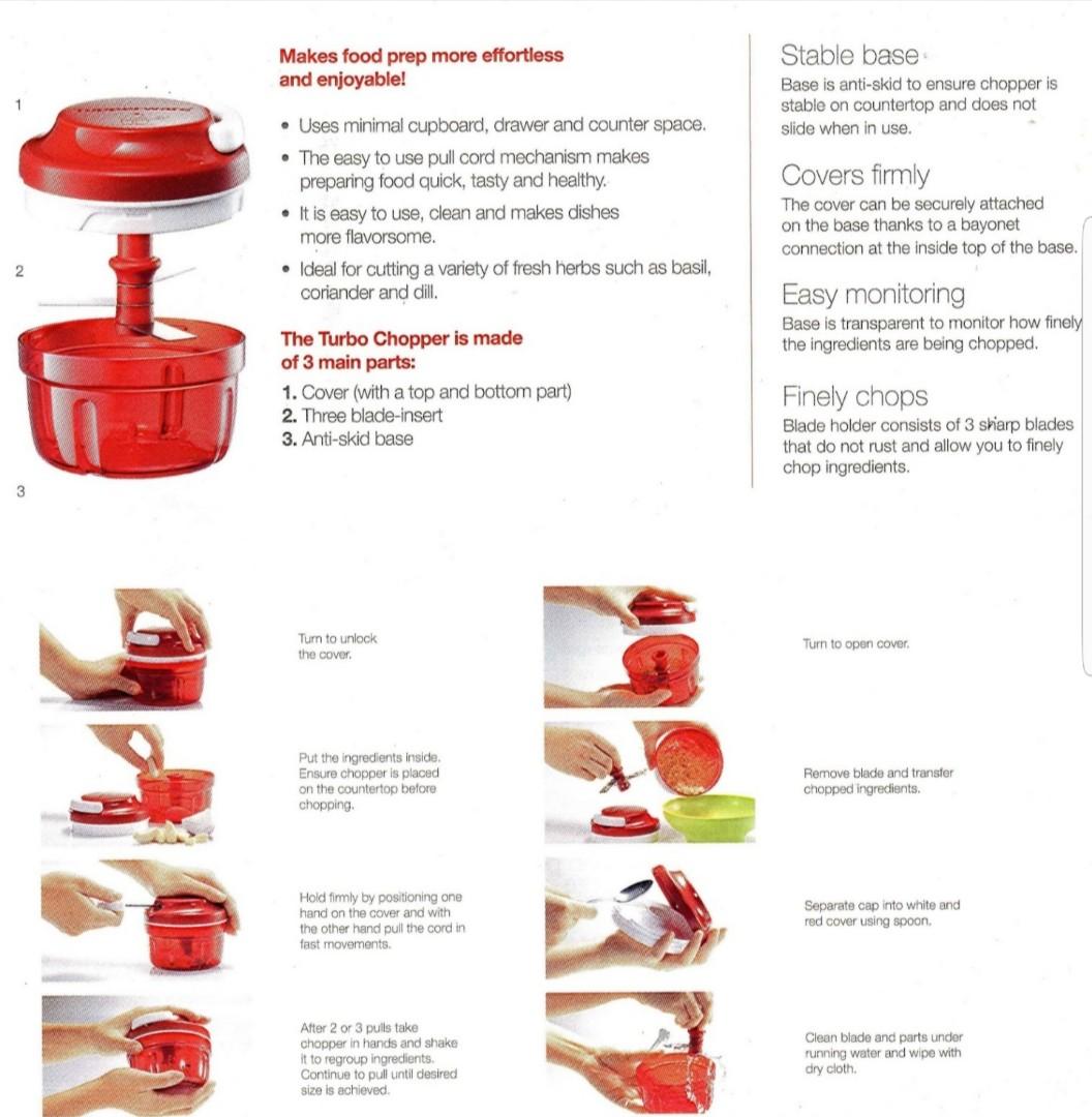 Tupperware - Turbo Chopper, TV & Home Appliances, Kitchen Appliances ...