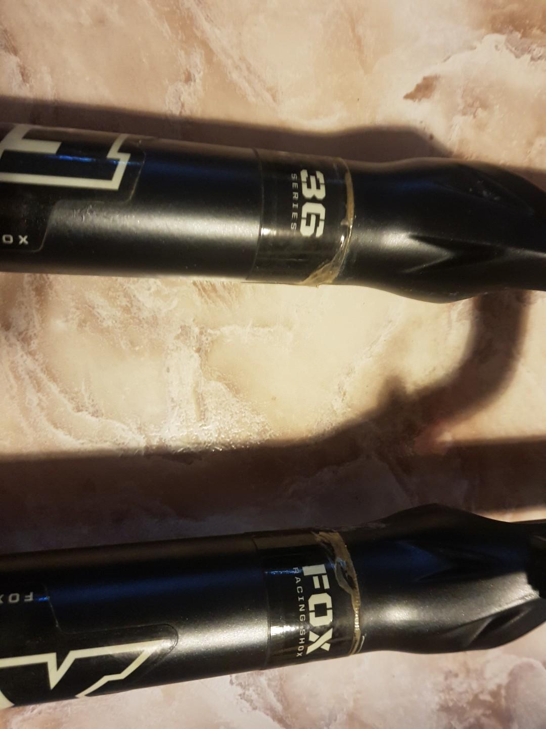 Used Fox Van 36 Series shock (has a crack on steer tube), Sports ...