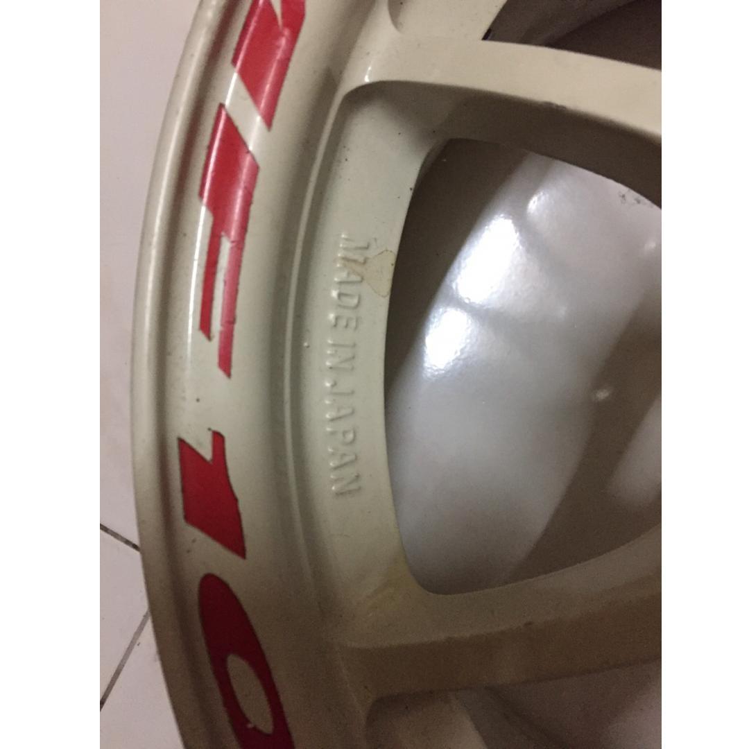 MUGEN RIMS MF10L WHITE 15" PCD 100 (JAPAN), Auto Accessories on Carousell