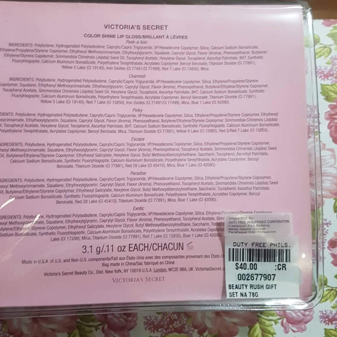 Victoria secret color shine set, Beauty & Personal Care, Face, Makeup ...