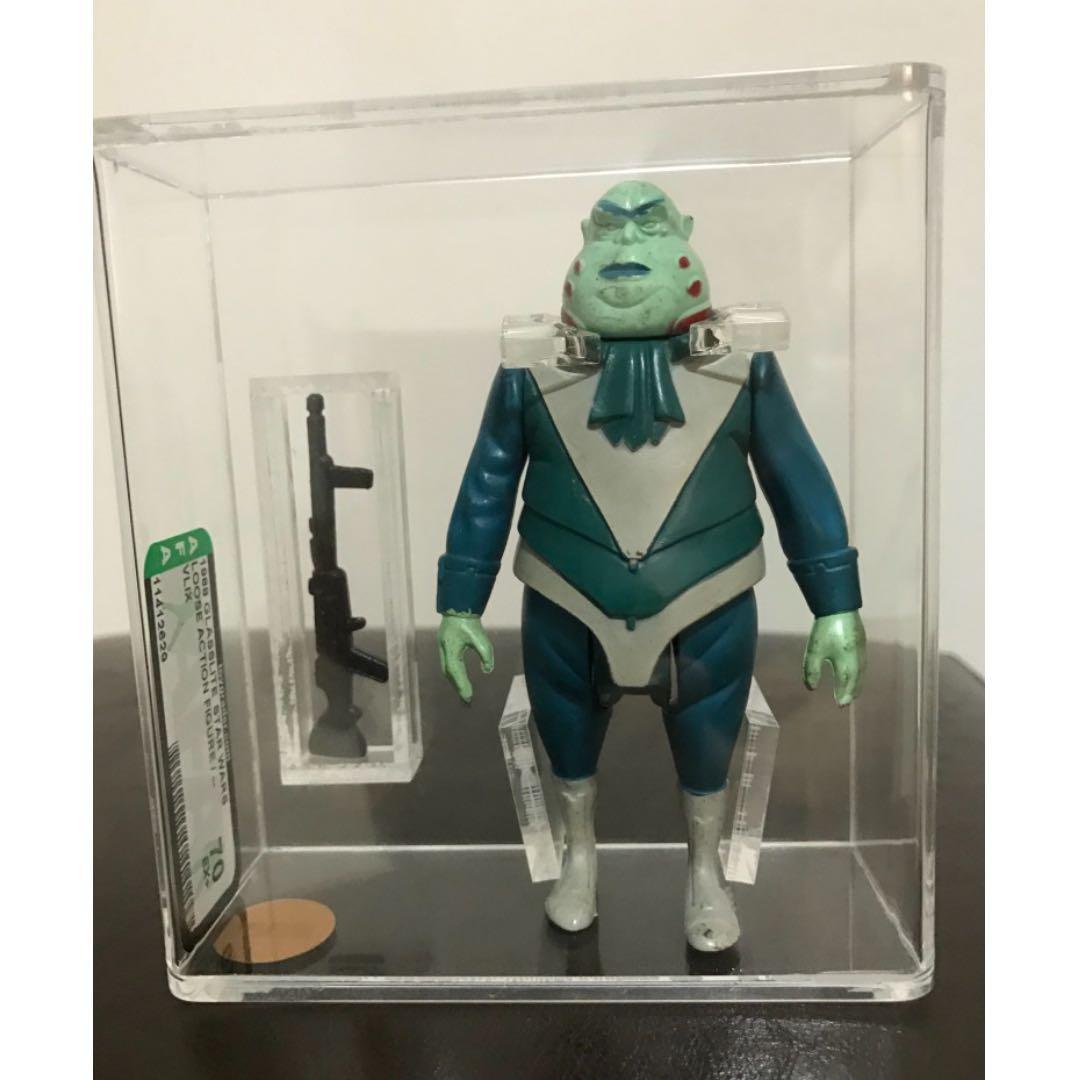 Vintage Rare AFA Graded Authentic Glasslite Star Wars Vlix, Hobbies ...