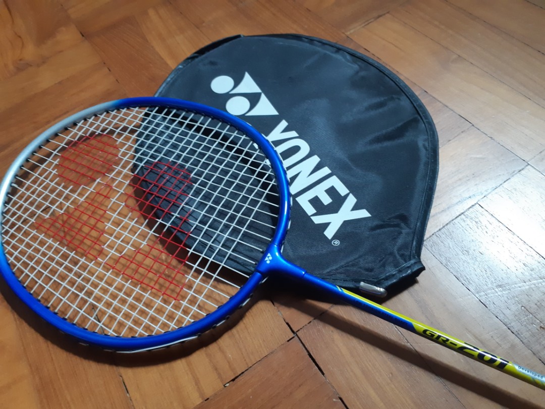 Yonex GR-201 Badminton Racket with cover, Sports Equipment, Sports ...