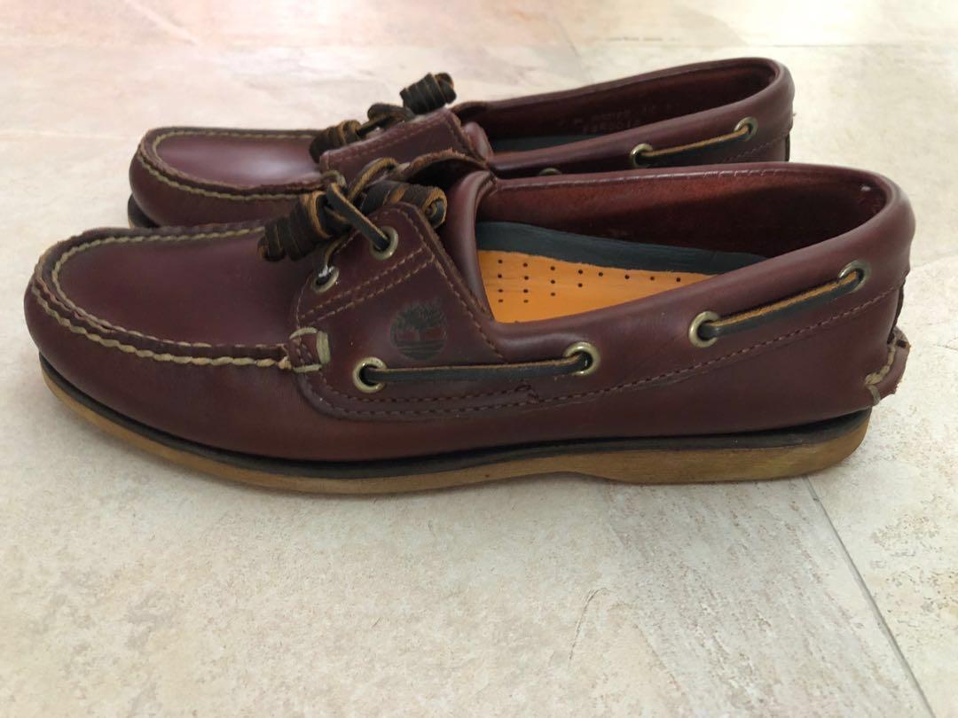 Authentic Timberland loafers (Dark Red), Men's Fashion, Footwear, Dress ...