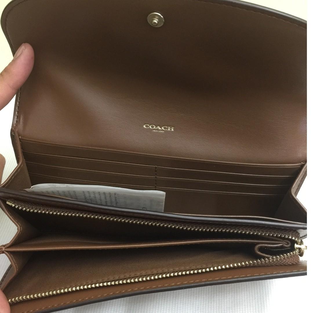 Coach Signature PVC Slim Envelope Wallet, Women's Fashion, Bags ...