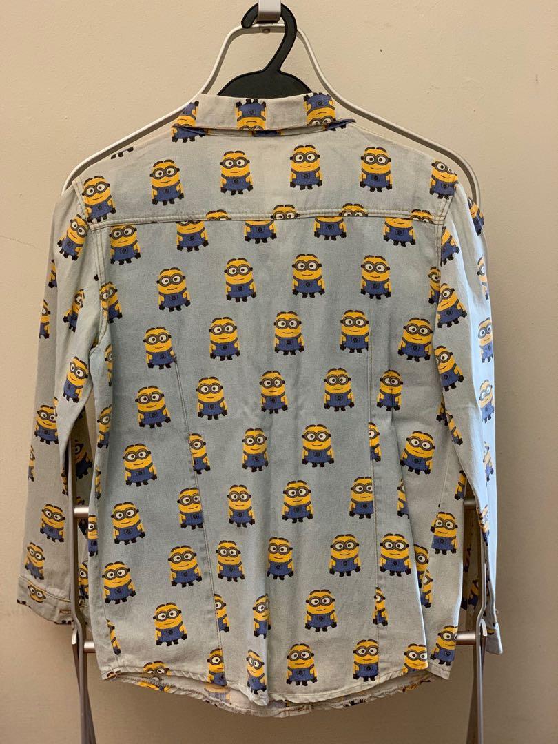 (Despicable Me) Minion denim jacket, Women's Fashion, Coats, Jackets ...