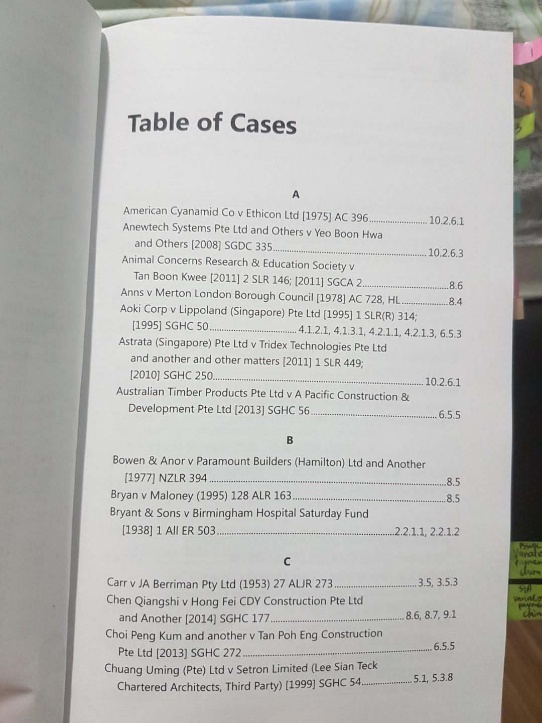 Elements of Construction law in Singapore by Prof. Lim Pin, Computers ...
