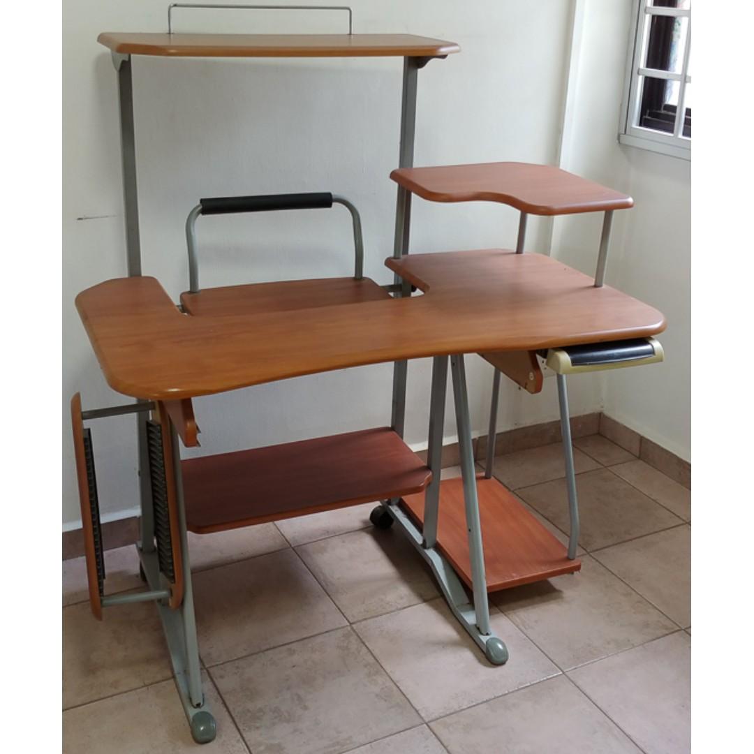 Free Used Computer Table Cond. 7/10, Furniture & Home Living, Furniture ...