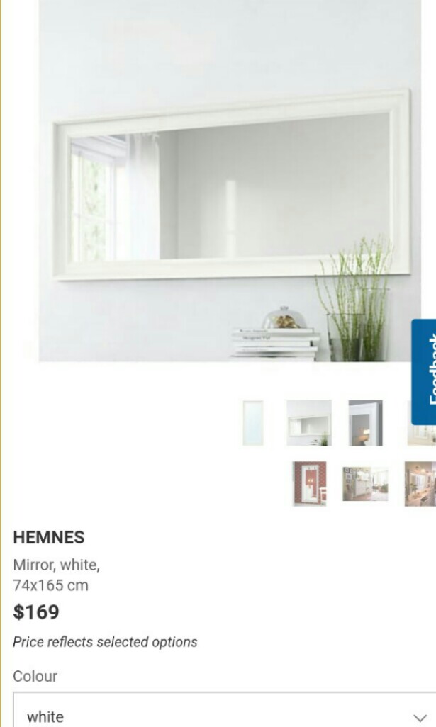 Ikea Hemnes Mirror, Furniture & Home Living, Home Decor, Mirrors on ...