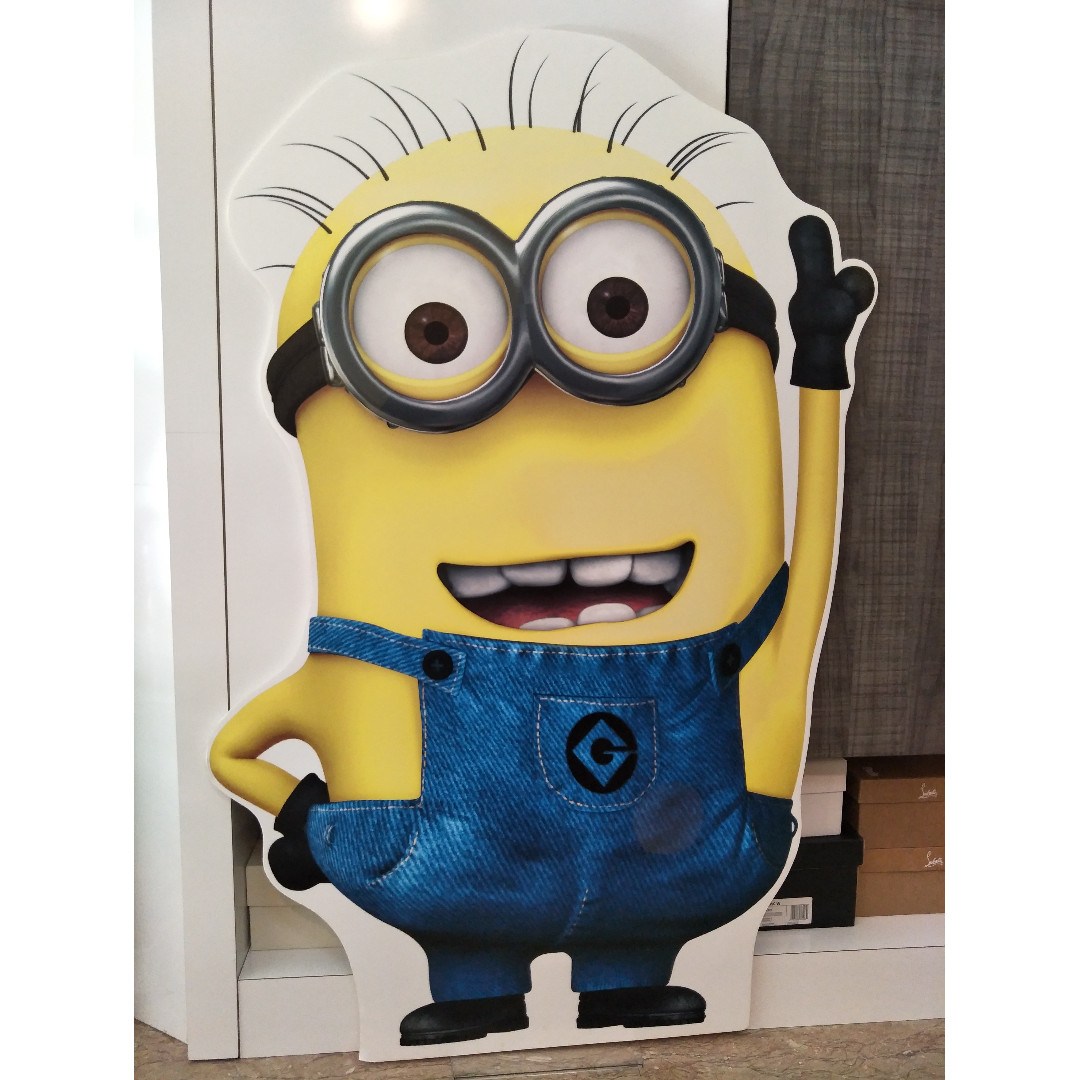 Minion Standing Cardboard Display, Furniture & Home Living, Home ...
