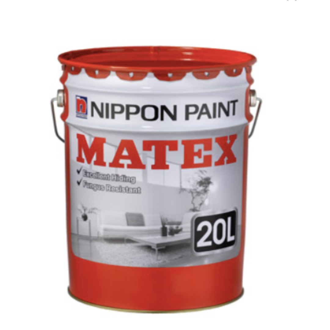 Nippon Paint Matex Emulsion 20L, Furniture & Home Living, Furniture ...