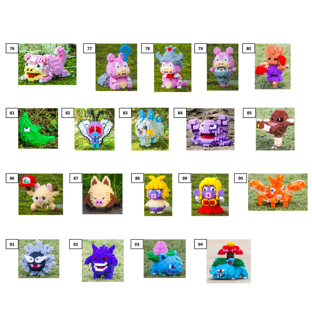 RARE Pokemon Nanoblocks [PO], Hobbies & Toys, Toys & Games on Carousell
