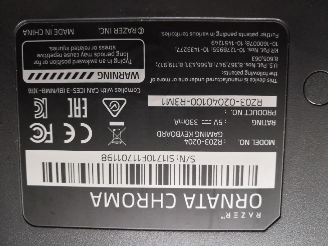 Razor Ornata Chroma Keyboard Computers And Tech Parts And Accessories Computer Keyboard On Carousell