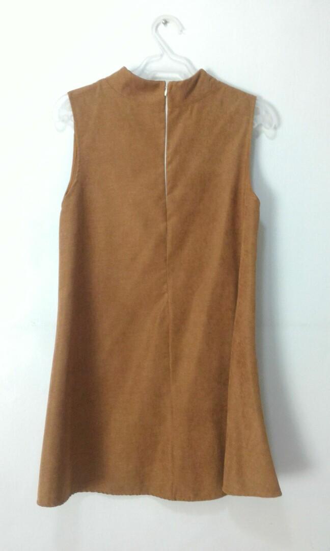 Rustic Brown Dress, Women's Fashion, Dresses & Sets, Dresses on Carousell