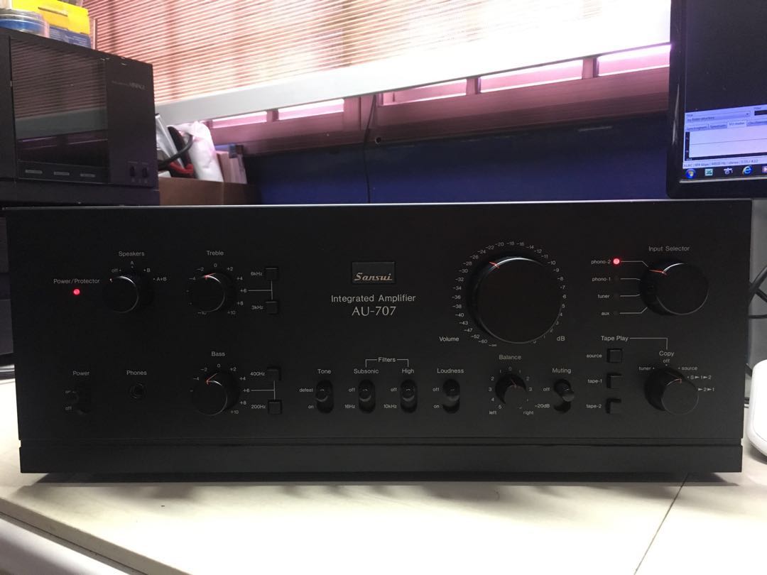 Sansui AU-707 int amplifier, Audio, Other Audio Equipment on Carousell