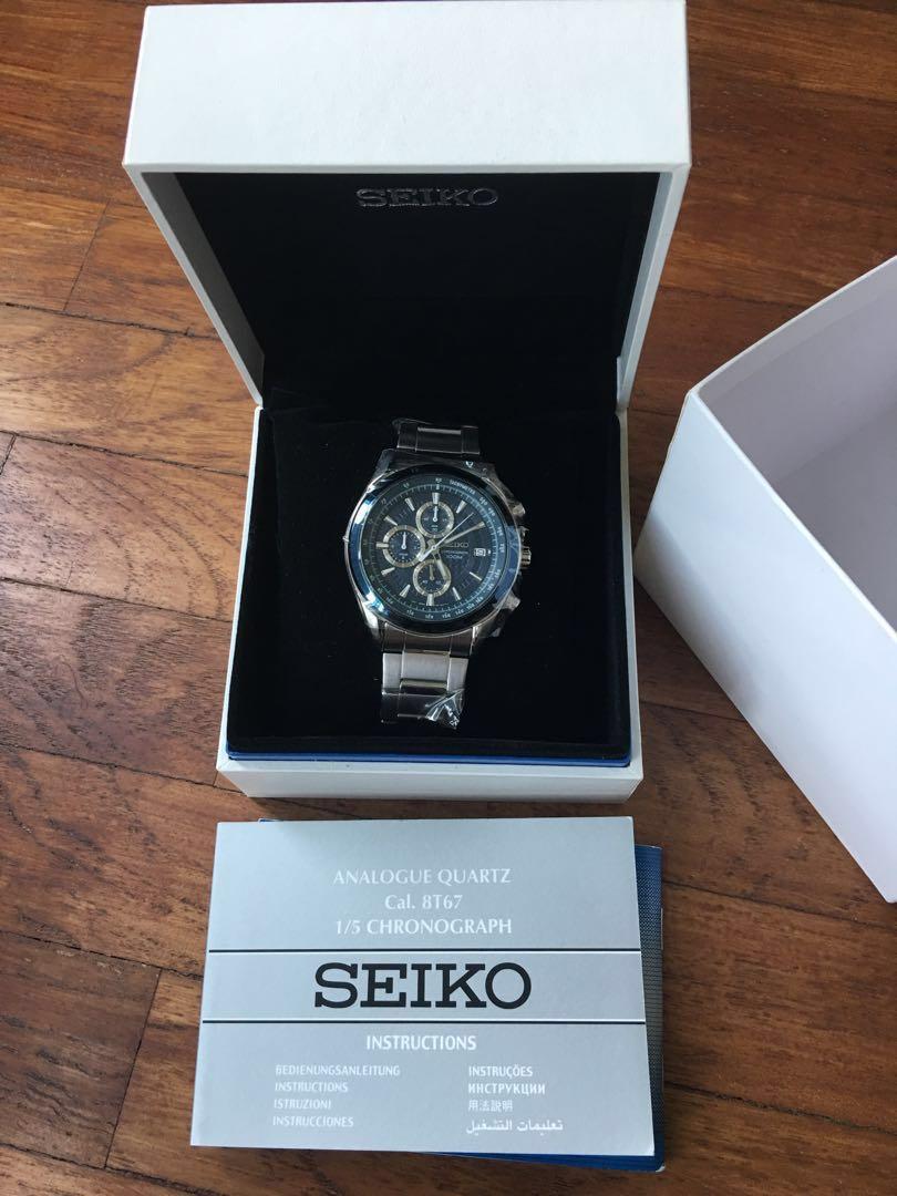 Seiko Watch Model: 8T67, Men's Fashion, Watches & Accessories, Watches ...