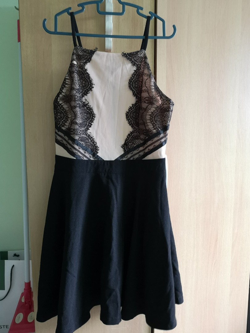 Translucent lace dress, Women's Fashion, Dresses & Sets, Evening ...