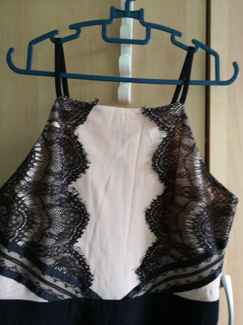 Translucent lace dress, Women's Fashion, Dresses & Sets, Evening ...