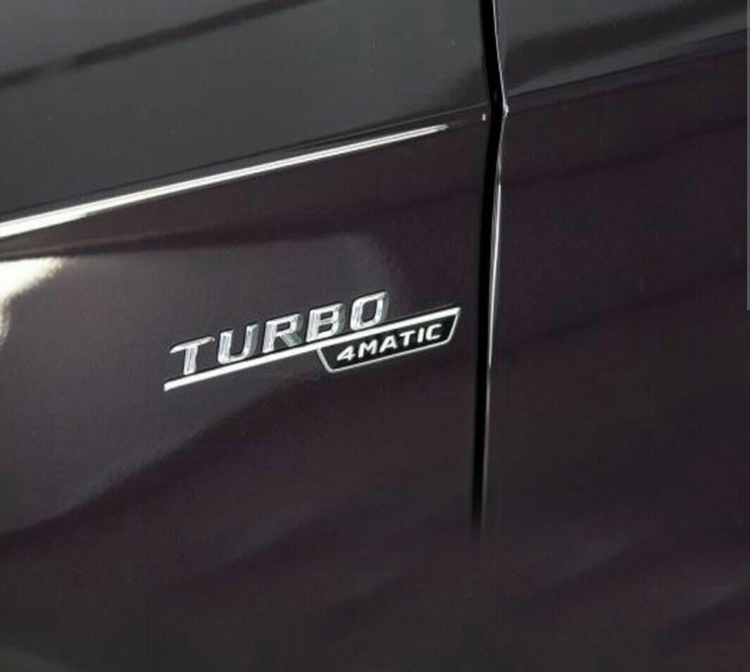 Turbo 4MATIC Badge/Emblem for Mercedes Benz, Car Accessories ...
