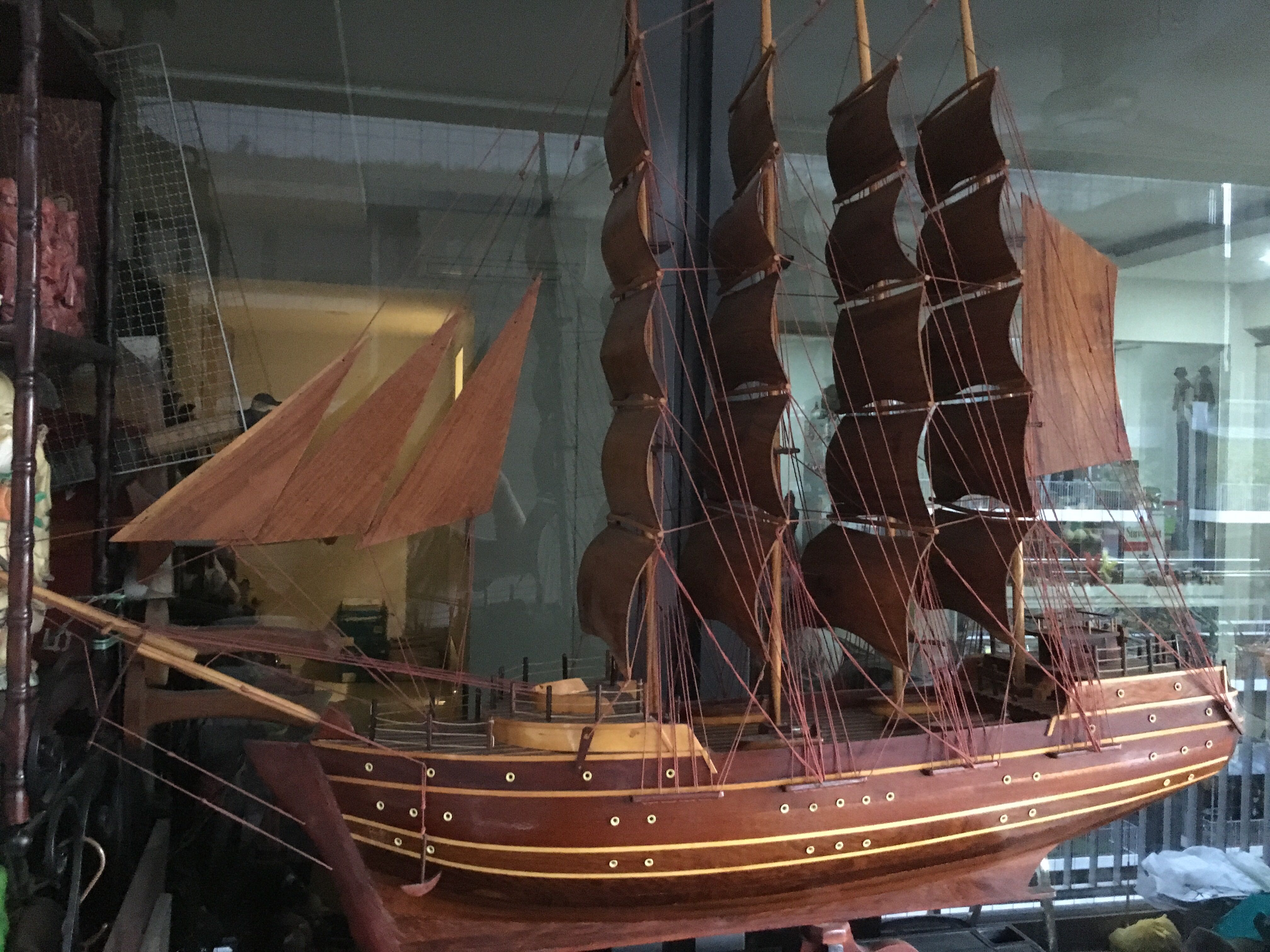Vintage big wooden ship, Hobbies & Toys, Memorabilia & Collectibles ...