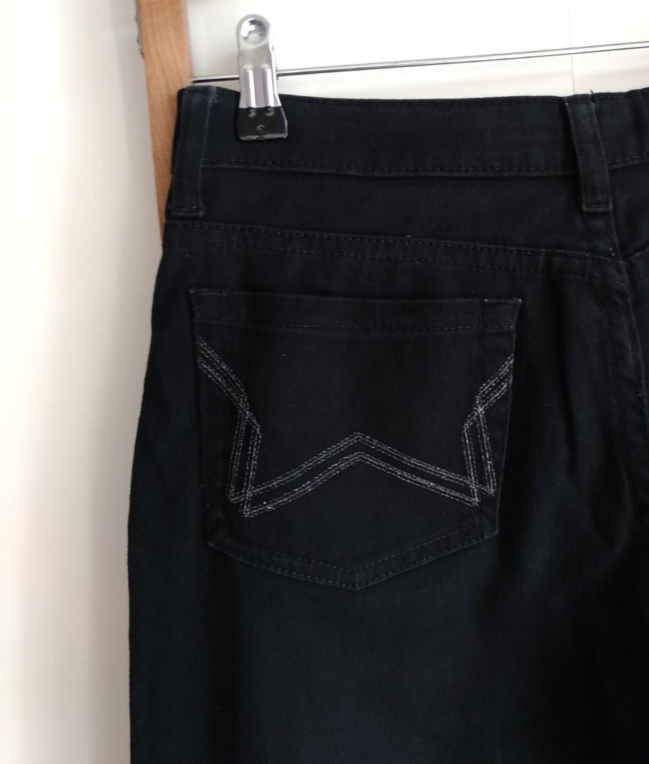 Wranco Black Denim Jeans Pants [Size 25], Women's Fashion, Bottoms ...