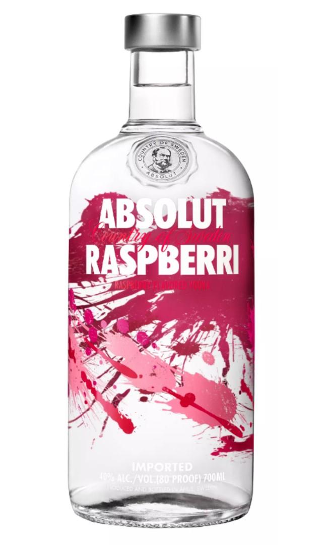 Absolut vodka Raspberry raspberri 1L, Food & Drinks, Alcoholic ...