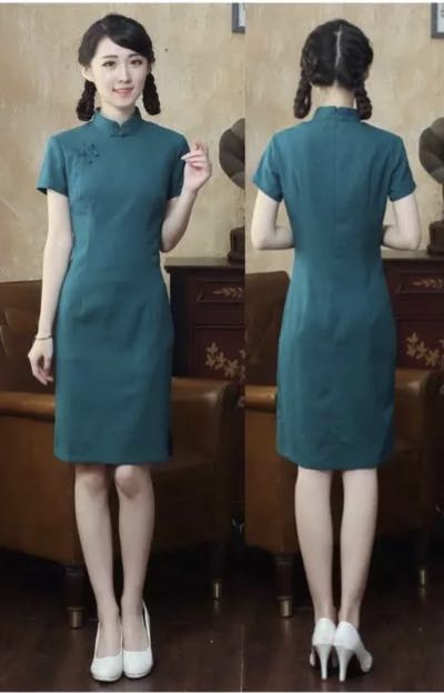 Cheongsam, Retro, Minimalist, Simple, Women's Fashion, Dresses & Sets ...