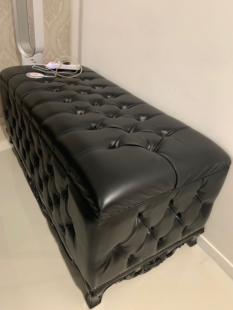 Customised Victorian style storage bench, Furniture & Home Living, Home ...