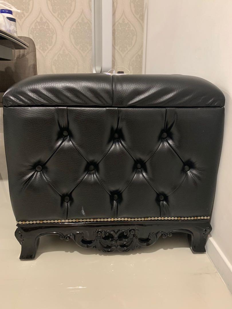 Customised Victorian style storage bench, Furniture & Home Living, Home ...