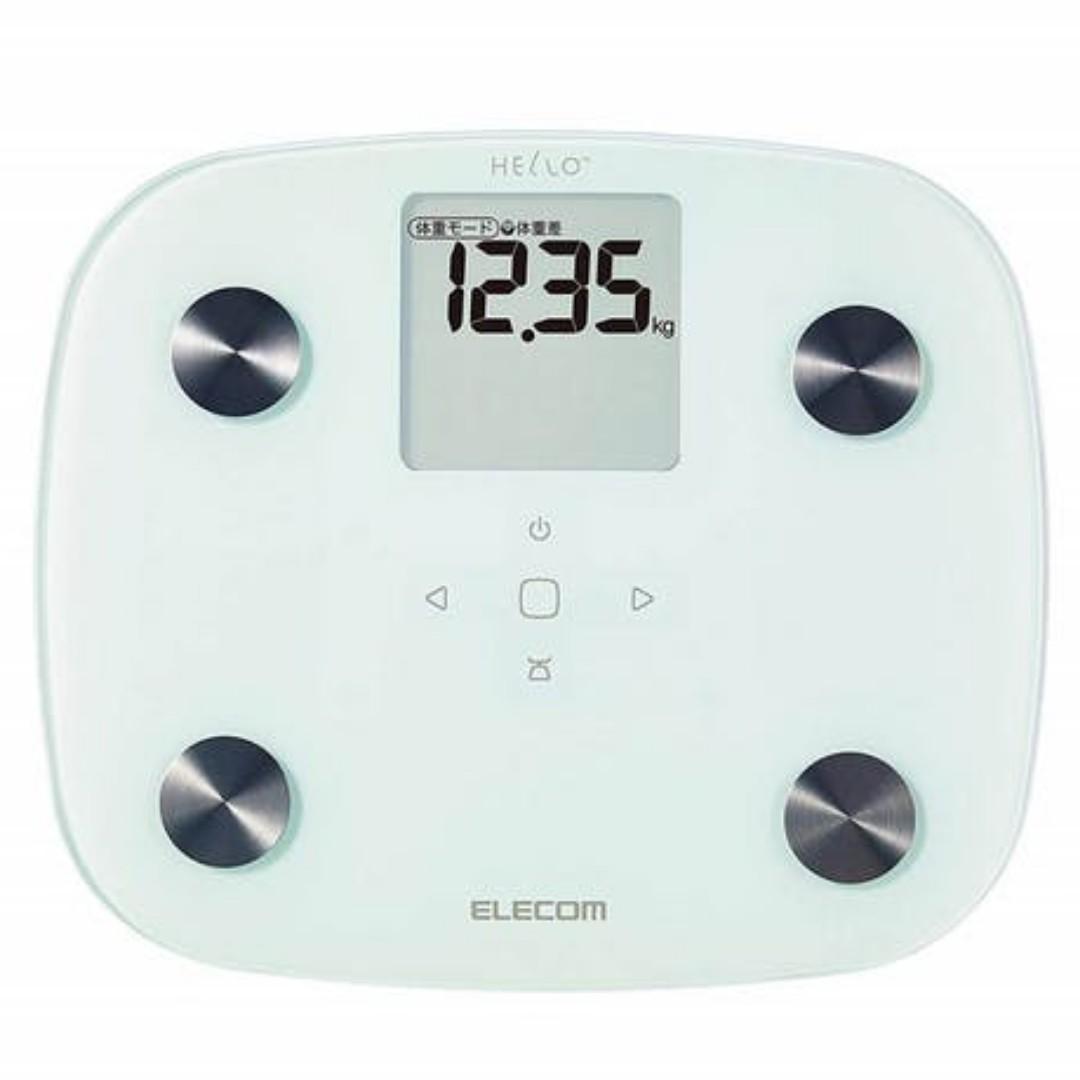 Elecom HCS-FS02 Body Scale, Health & Nutrition, Health Monitors & Weighing Scales on Carousell
