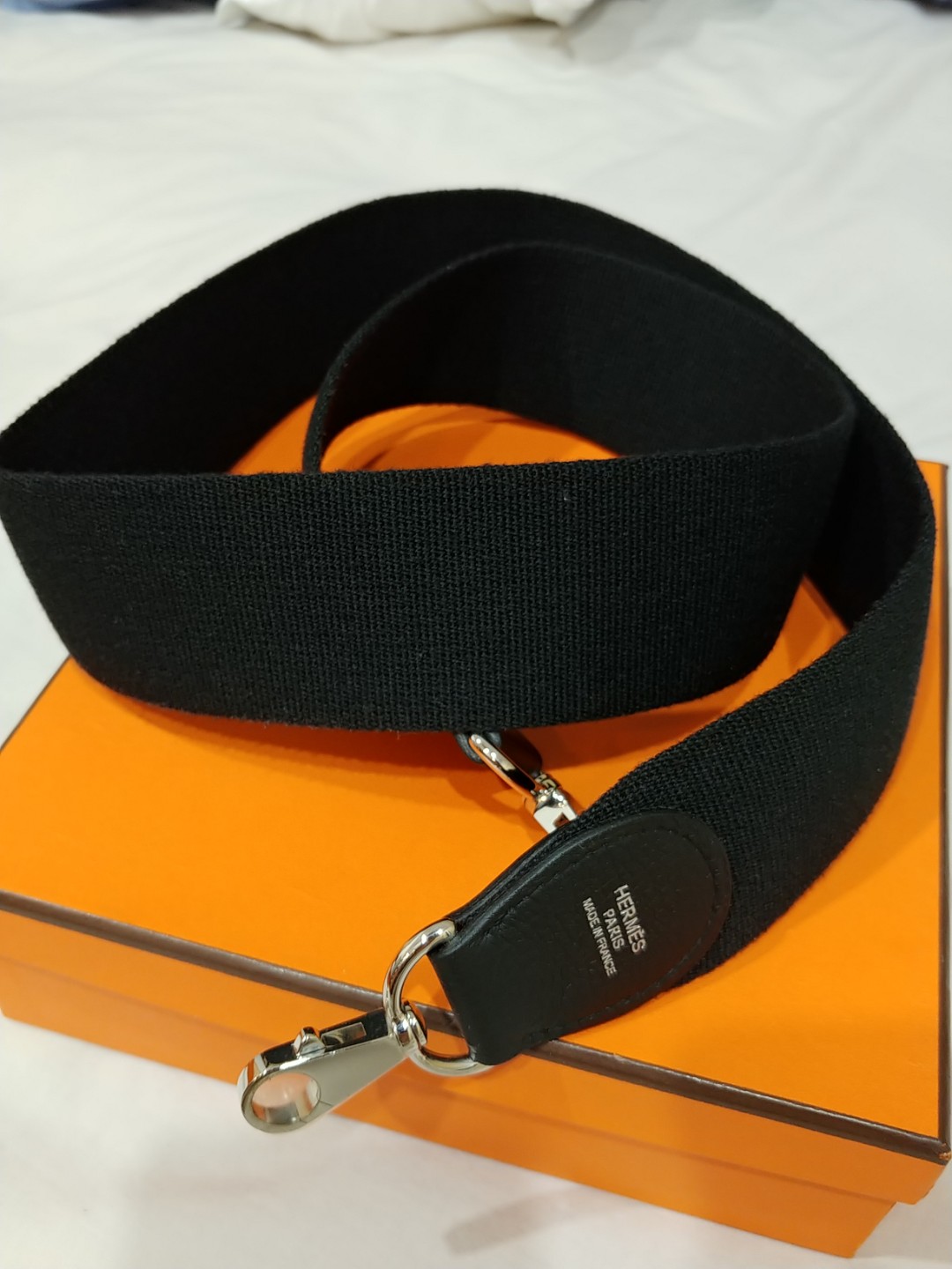 Hermes Brand New Extra strap Sports Kelly Strap 105cm Black, Women's ...